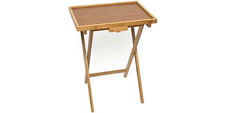 Lipper International Bamboo Lipped Table