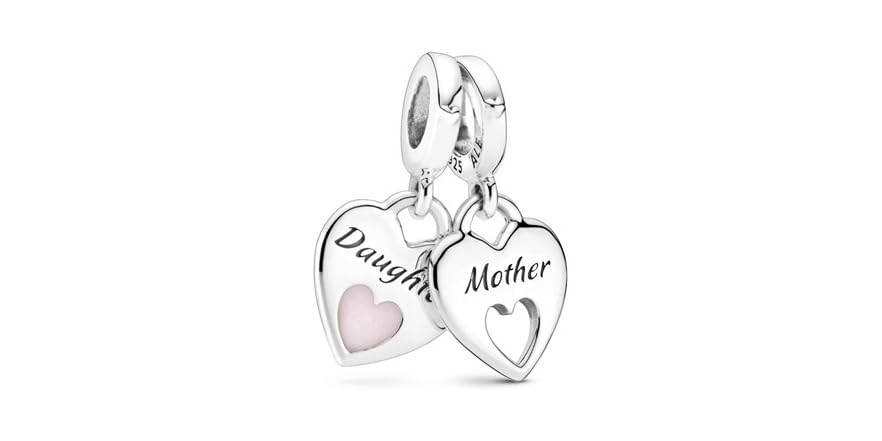 Pandora Double Heart Split, Enamel Charm