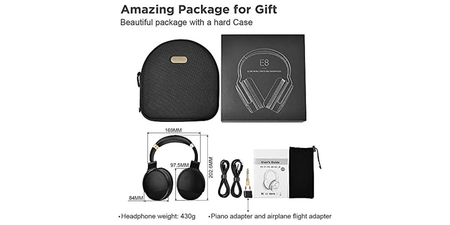 E8 ANC Bluetooth Wireless Headphones