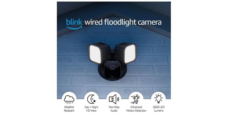 Blink Wired Floodlight Camera (1st Gen) – Smart security camera