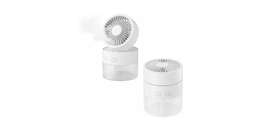 Mist Cooling Fan Compact Desktop Fan