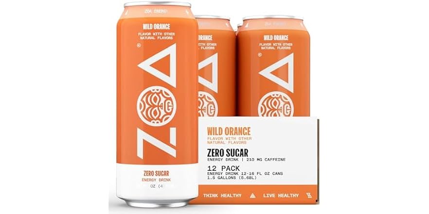 ZOA Energy Drinks, Wild Orange