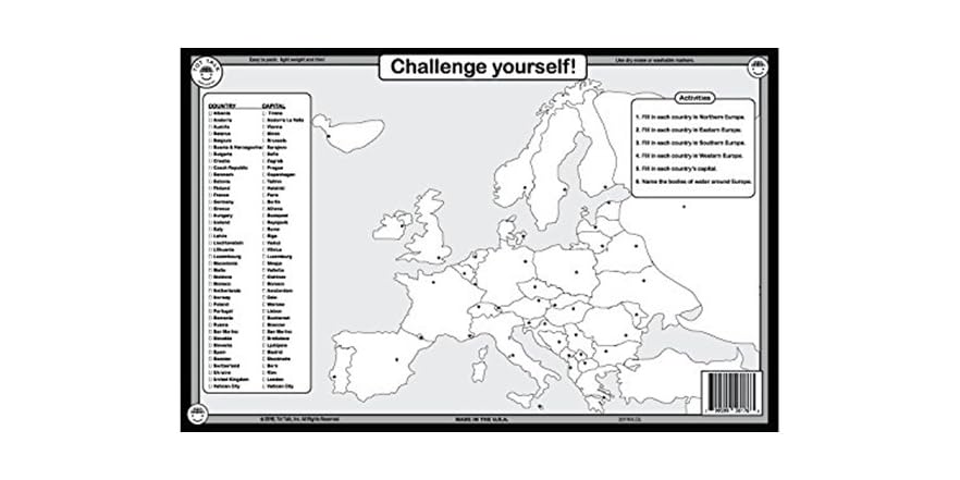 Tot Talk Educational Placemat for Kids