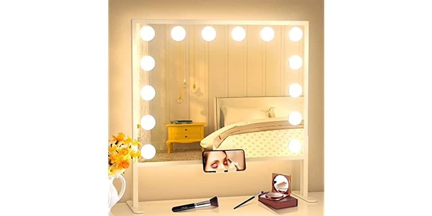 Large Hollywood Vanity Mirror with Lights
