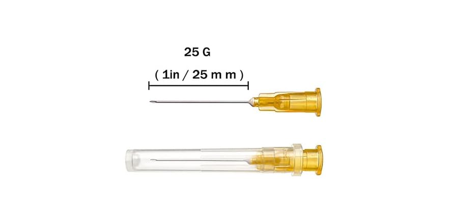 200 Pack 25Ga 1" Needles for Lab