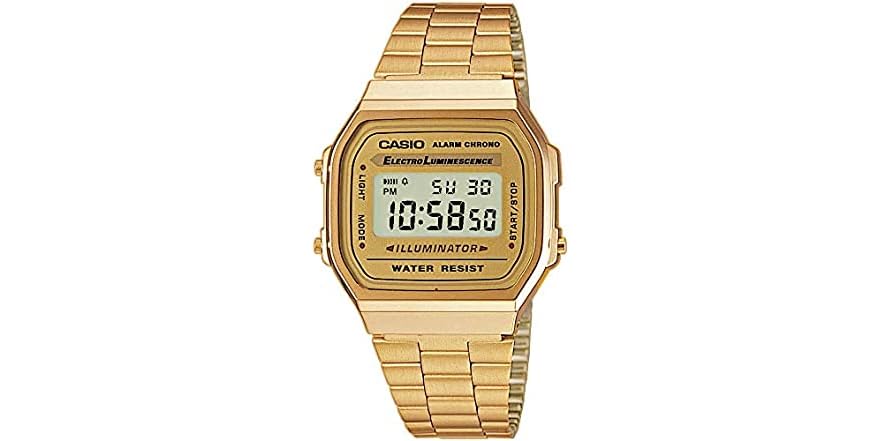 Casio Vintage Retro Gold Digital Watch