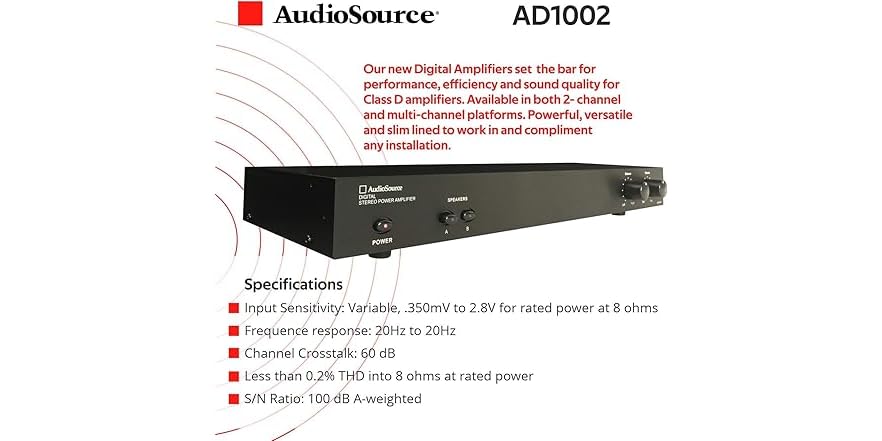 Audiosource AUDIOSOURCE AD1002 2 AudioSource Digital A