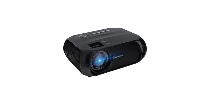 Monster 720p Projector & 100in Screen