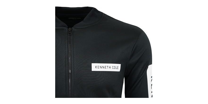 Kenneth Cole Reaction Men's Full Zip Logo Bomber Jacket