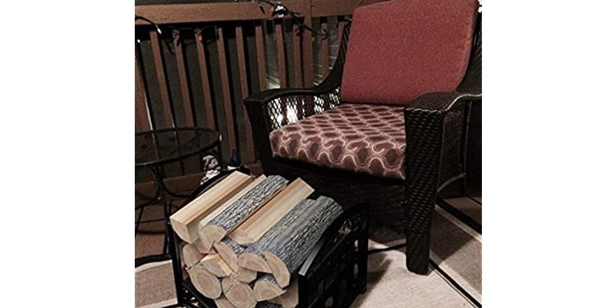 Firewood Wood Rack Holder w/ Scrolls