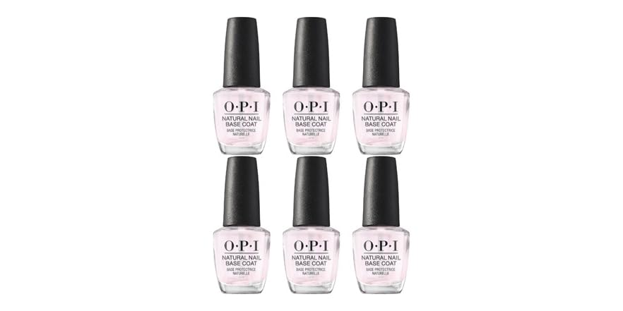 (6 Pk) OPI Nail Lacquer Natural Base Coat