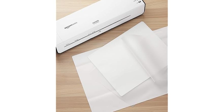 Amazon Basics Clear Laminator Sheets 200