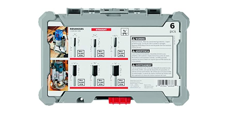 BOSCH Groove Cutter Router Bit Set