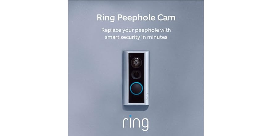 Amazon Devices Ring Peephole Cam video doorbell