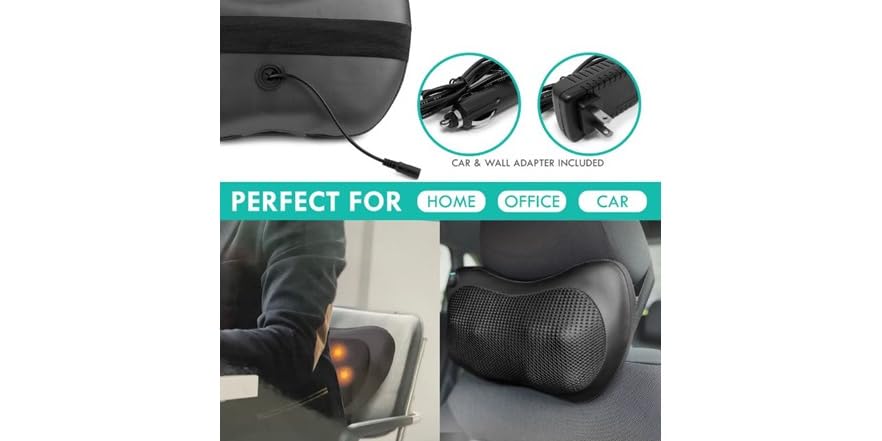 Flexworks Shiatsu Pillow Massager With Heat