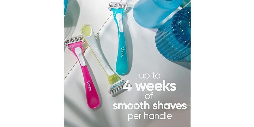Gillette Venus Tropical Value Pack 6 Disposable Razors 3 Blades