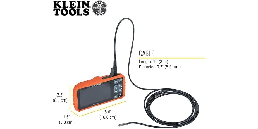 Klein Tools ET17 Utility Borescope w/5.5mm Snake