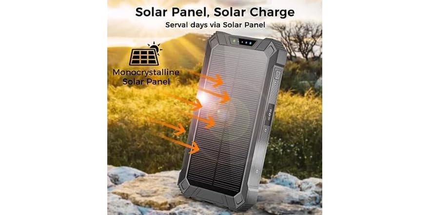 Solar Power Bank ZL808 20,000mAh