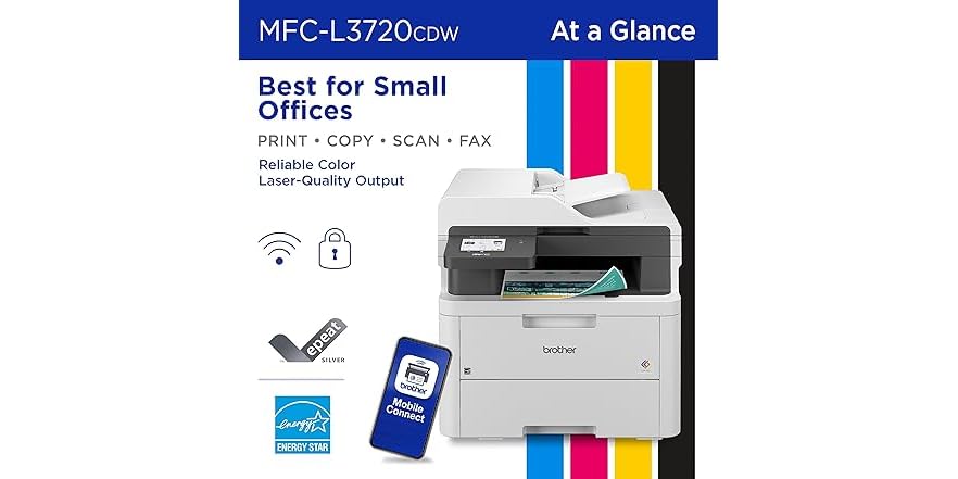 Brother Wireless Color Laser Printer w/ Scanner