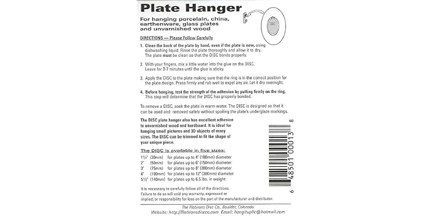 Large Plate Hanger Set (4-4 Inch Hangers)