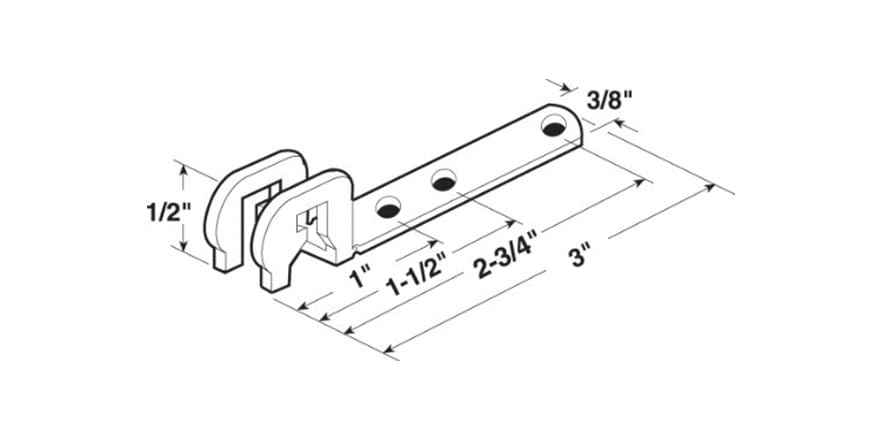 Non-Tilt Window Spiral Balance-Feet, 2pk