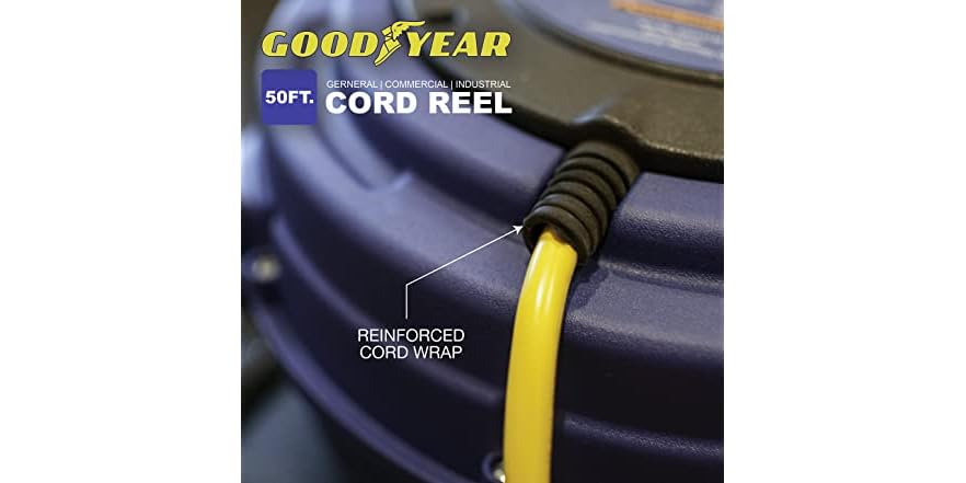 GOODYEAR Cord Reel Retractable Connector Power