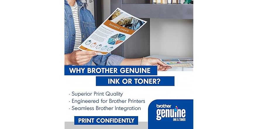 Brother Genuine Standard Yield Toner Cartridge Cyan