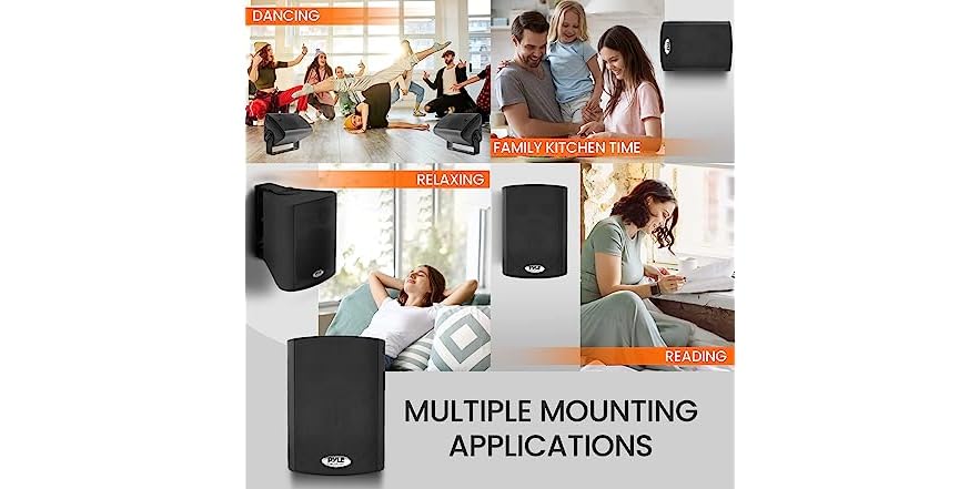 Pyle 5.25'' Pro-Active Wall-Mountable Speakers