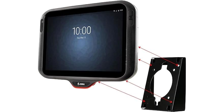 Wedge Black Outlet Cover for Tablet Kiosk