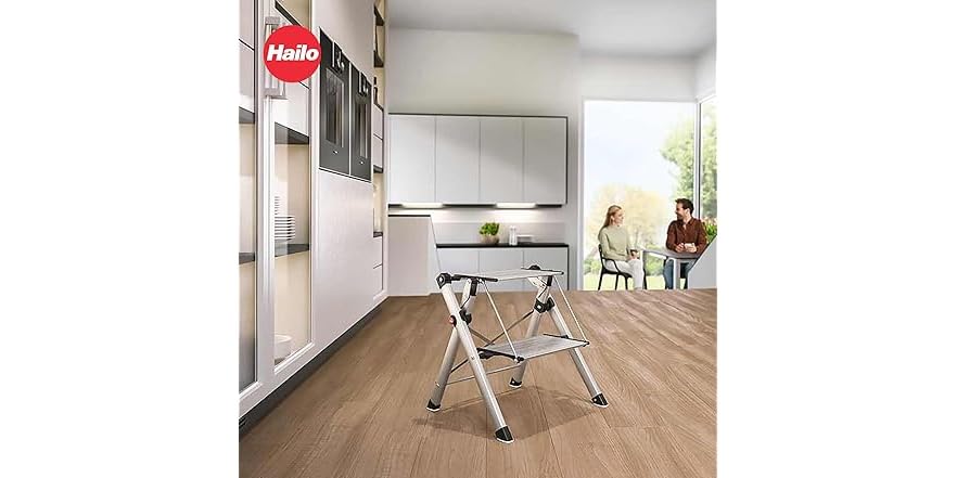Hailo MK80 Mini (Aluminum) Mini Steel Step Stool