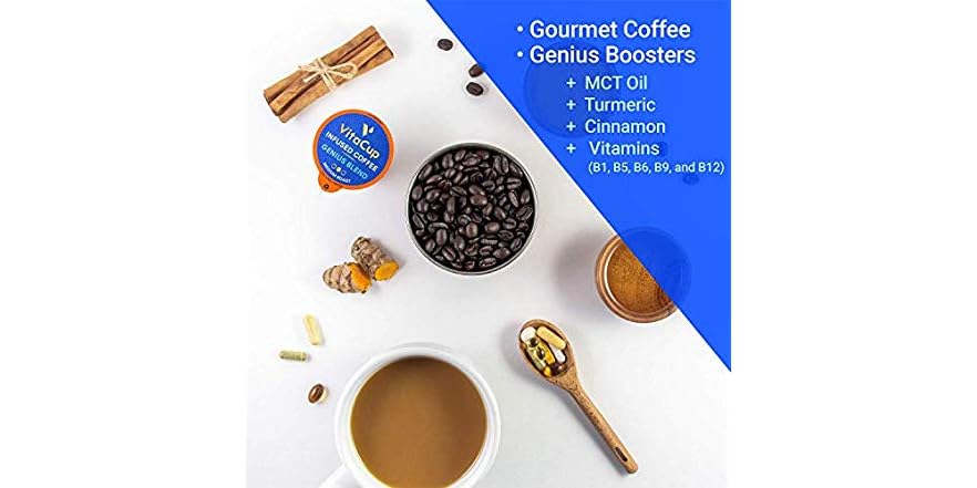 VitaCup Genius Blend Coffee Pods, 16-Count