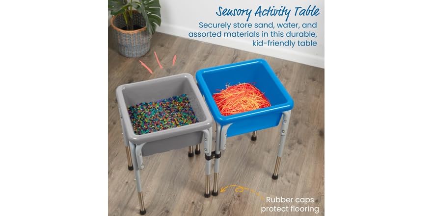ECR4Kids 2-Station Adjustable Play Table