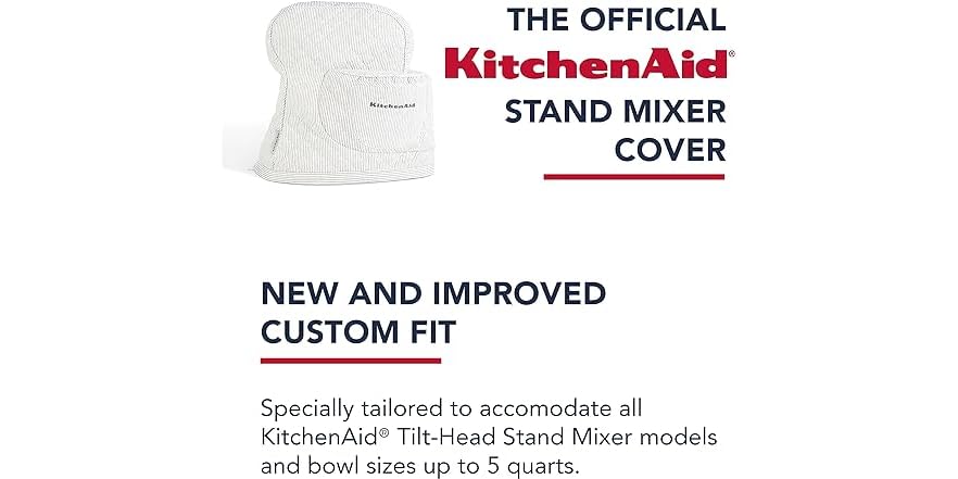KitchenAid Fitted Tilt-Head Mixer Cover