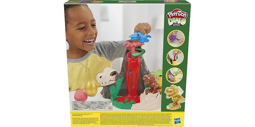 Play-Doh Slime Dino Crew Lava Bones Island Volcano