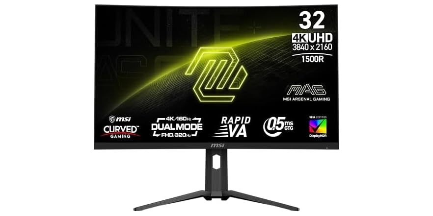 MSI 31.5" Curved UHD Monitor | MAG 321CUPDF