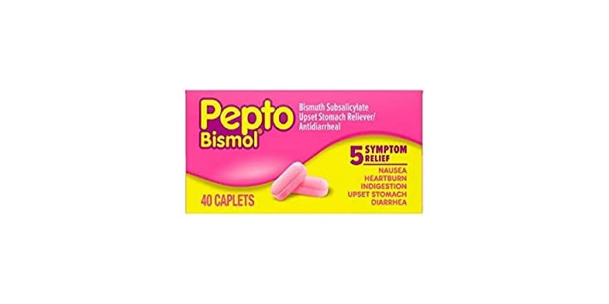 Pepto-Bismol Caplets, 40 Count (Pack of 1)