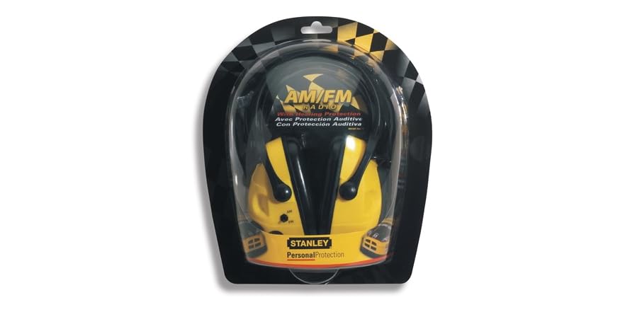 Stanley AM/FM Earmuff with AUX Input