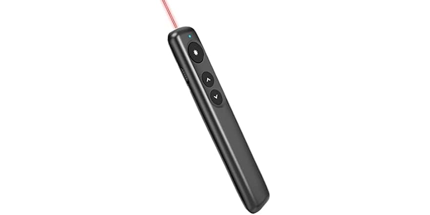 Amazon Basics Wireless Presenter, Red Laser