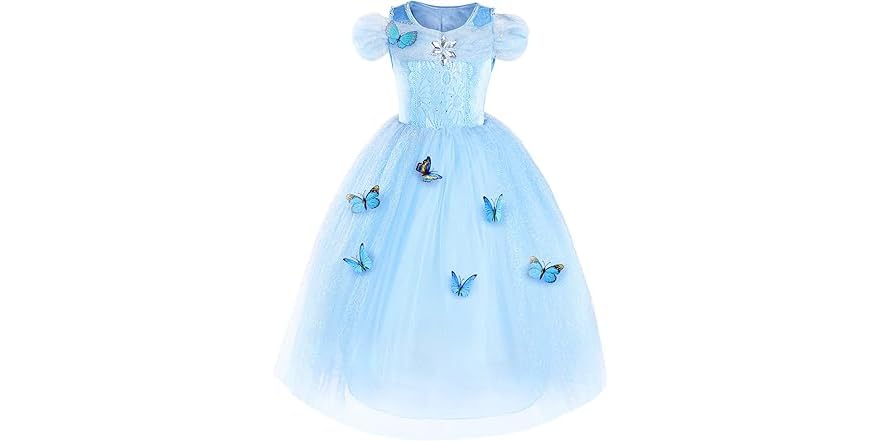 Girls Butterfly Princess Costume Dress