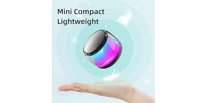 NIUTA Portable Bluetooth Speakers with Colorful Lights