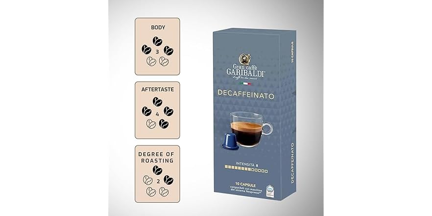 Gran Caffè Garibaldi Nespresso Caps Decaf 200ct