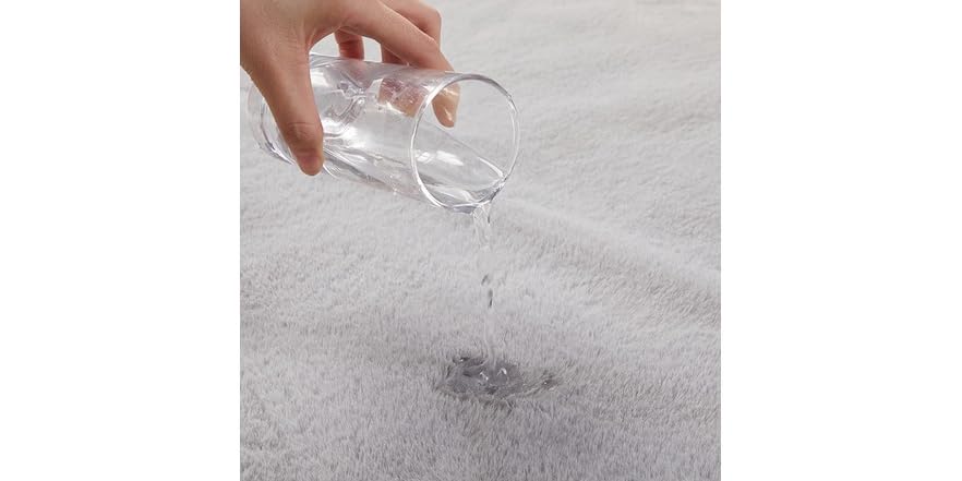 Bibb Home 2-Piece Faux Fur Bath Mat Set