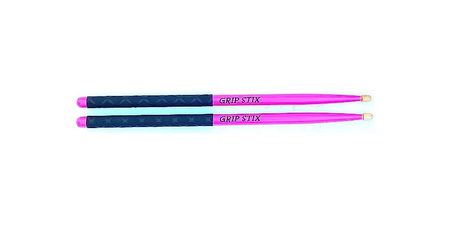 GRIP STIX 15" Long PINK with Black OAK