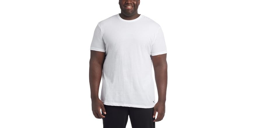 PUMA Men's 3 Pack Tees (extended sizes)
