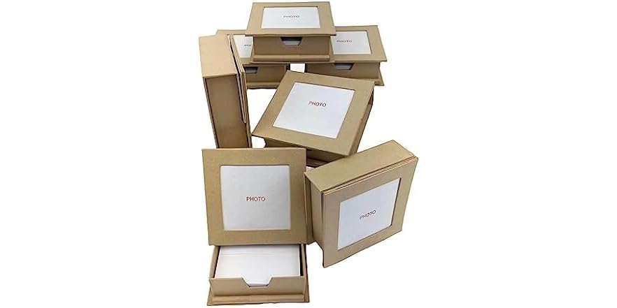 Value Pack of 36 Photo Memo Pad Craft Boxes