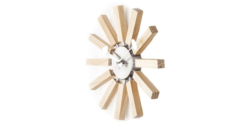 Wood Spokes Clock
