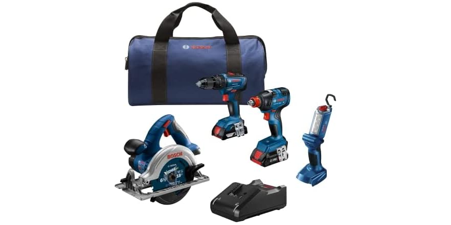 Bosch GXL18V 497B23 18V 4 Tool Combo Kit