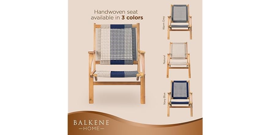 Balkene Home Vega Natural Stain Outdoor Chair