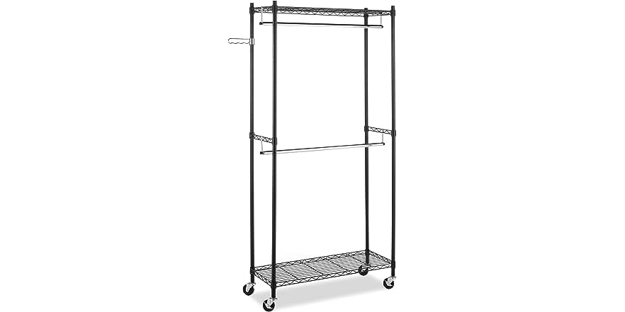 Whitmor Supreme Double Rod Garment Rack