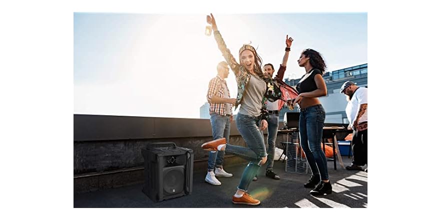 (NEW) Altec Lansing Sonic Boom Waterproof Bluetooth Party Speaker